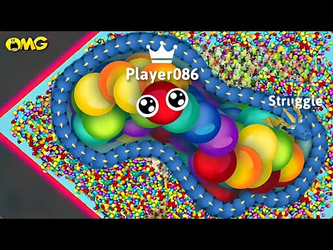 snake.io🐍Dragon snake skin🐍Dragon snake party,Zero to Hero gameplay||Snake Struggle