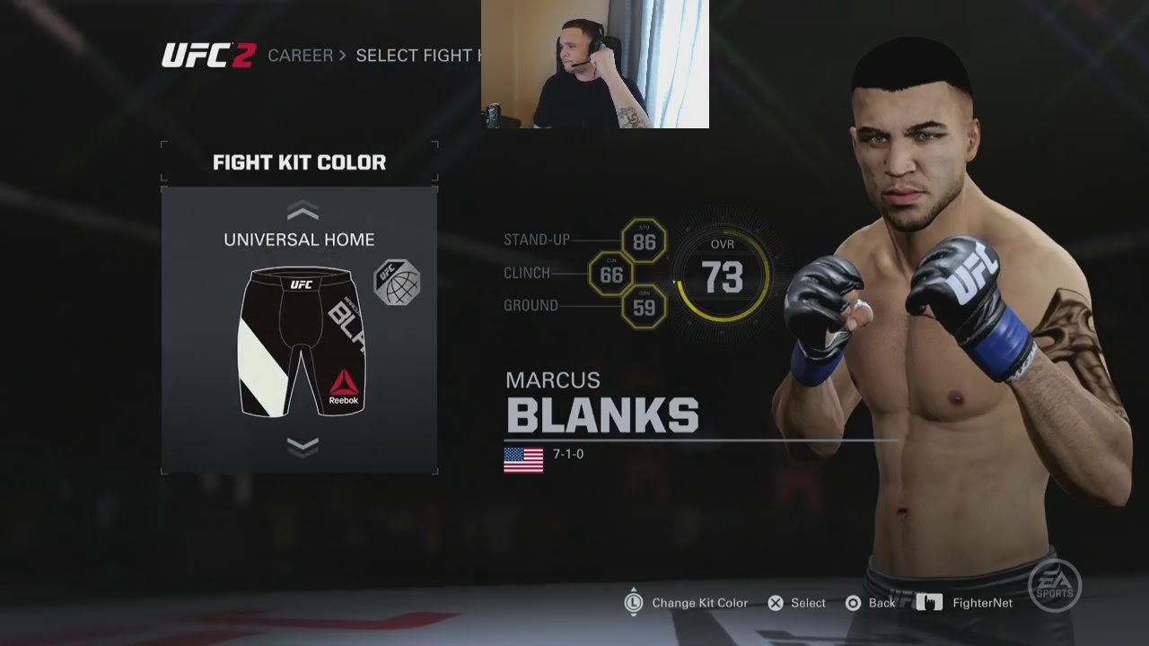 UFC 2 CREATED FIGHTER KNOCKOUT! - YouTube