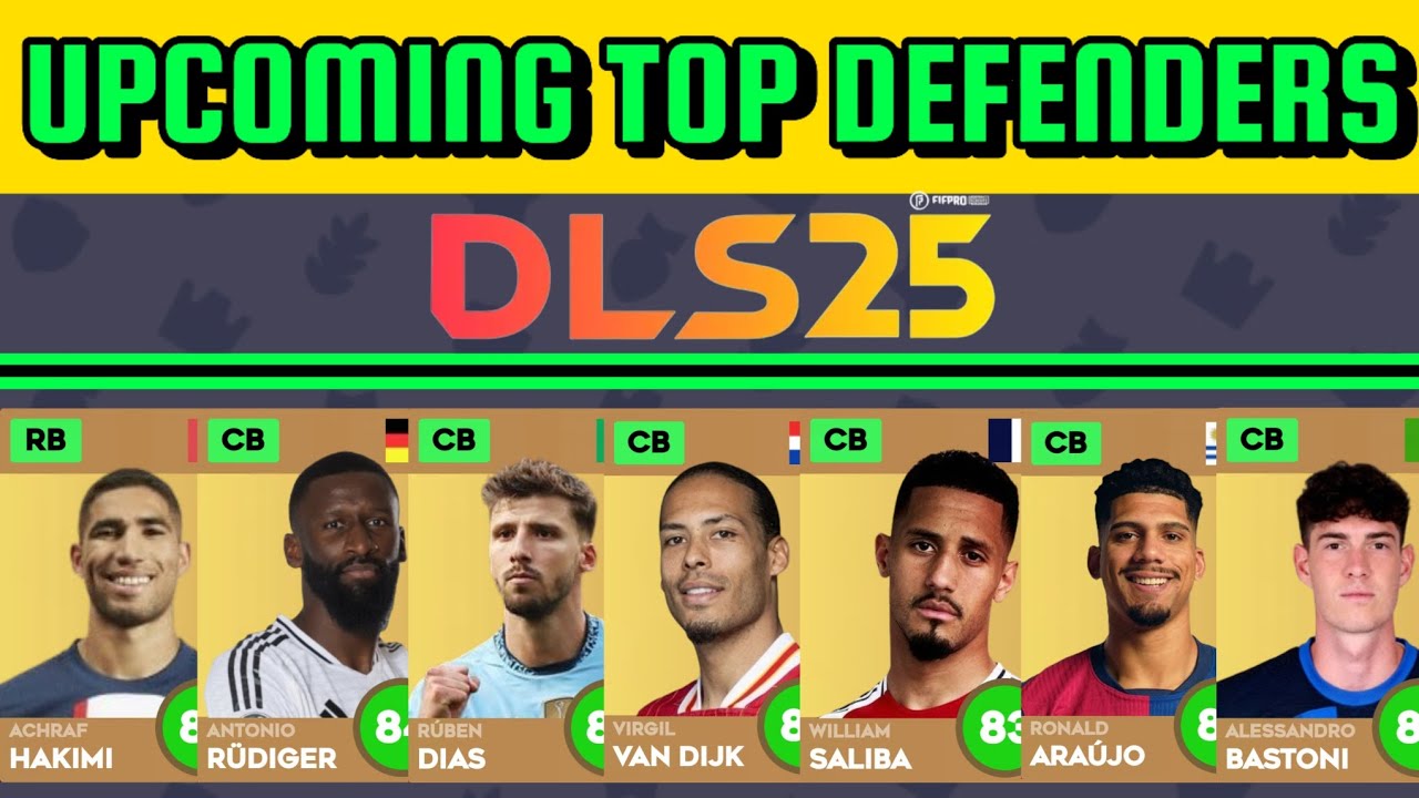 DLS 25 Update | UPCOMING TOP DEFENDERS RATING PREDICTION FOR DLS 25 ...