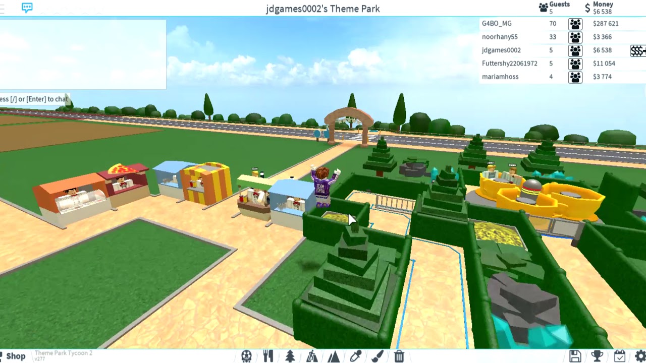 ROLLER COASTERS!:THEME PARK TYCOON EP.1 (ROBLOX) - YouTube