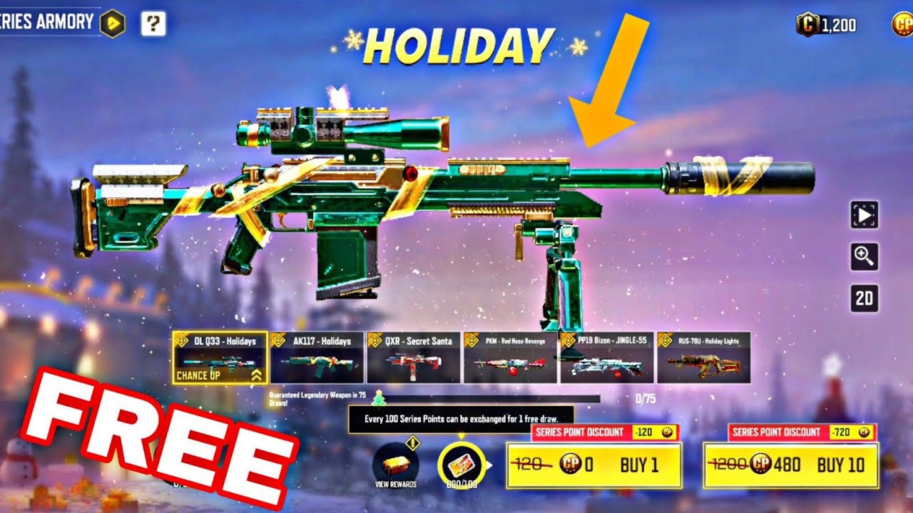 *NEW* codm holiday series event 2023 | how to get free legendary skin's ...
