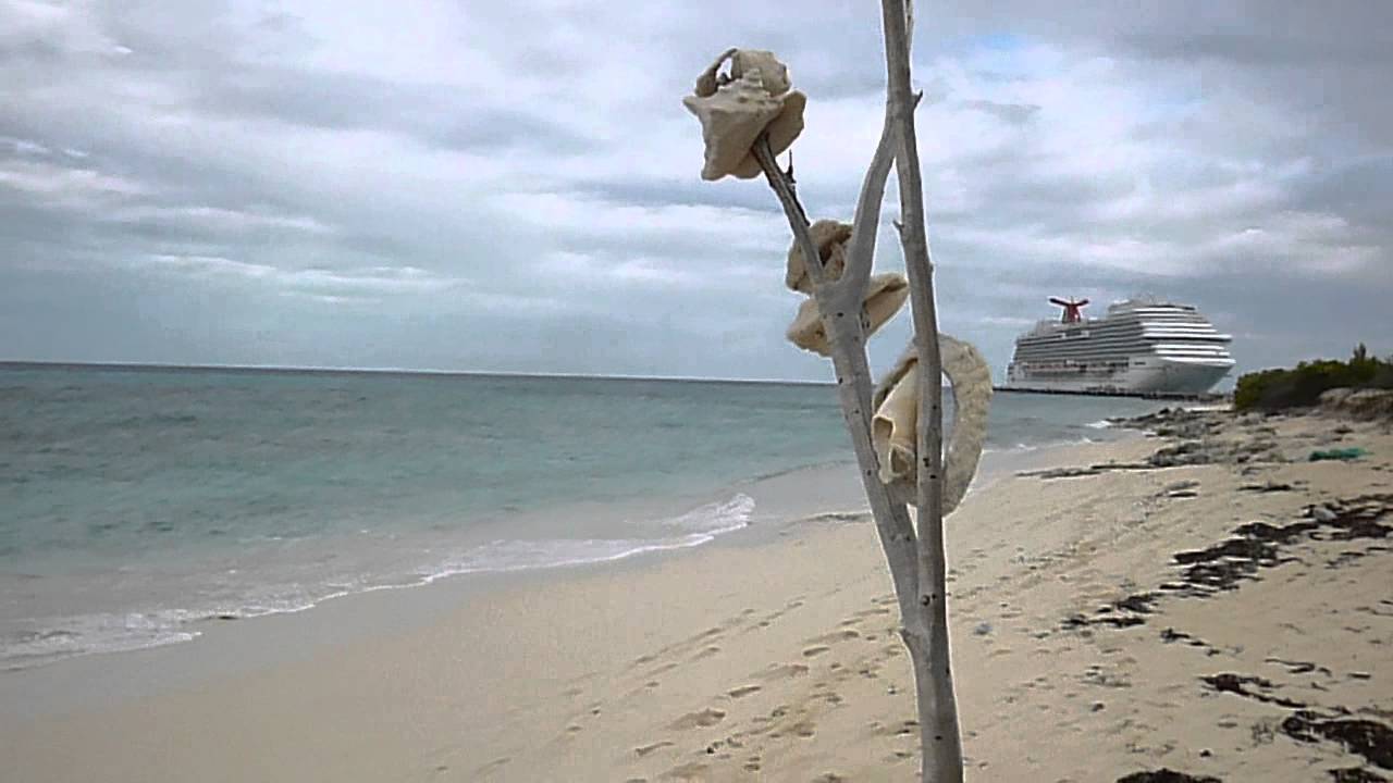 View of the Carnival Breeze from the Conch Graveyard in Grand Turk ...