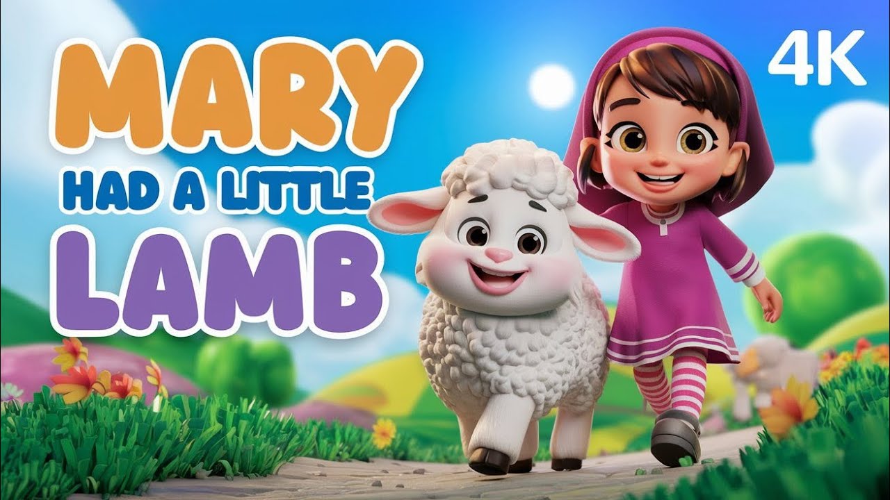 Mary Had a Little Lamb | Fun Nursery Rhyme Song for Kids | Animated ...