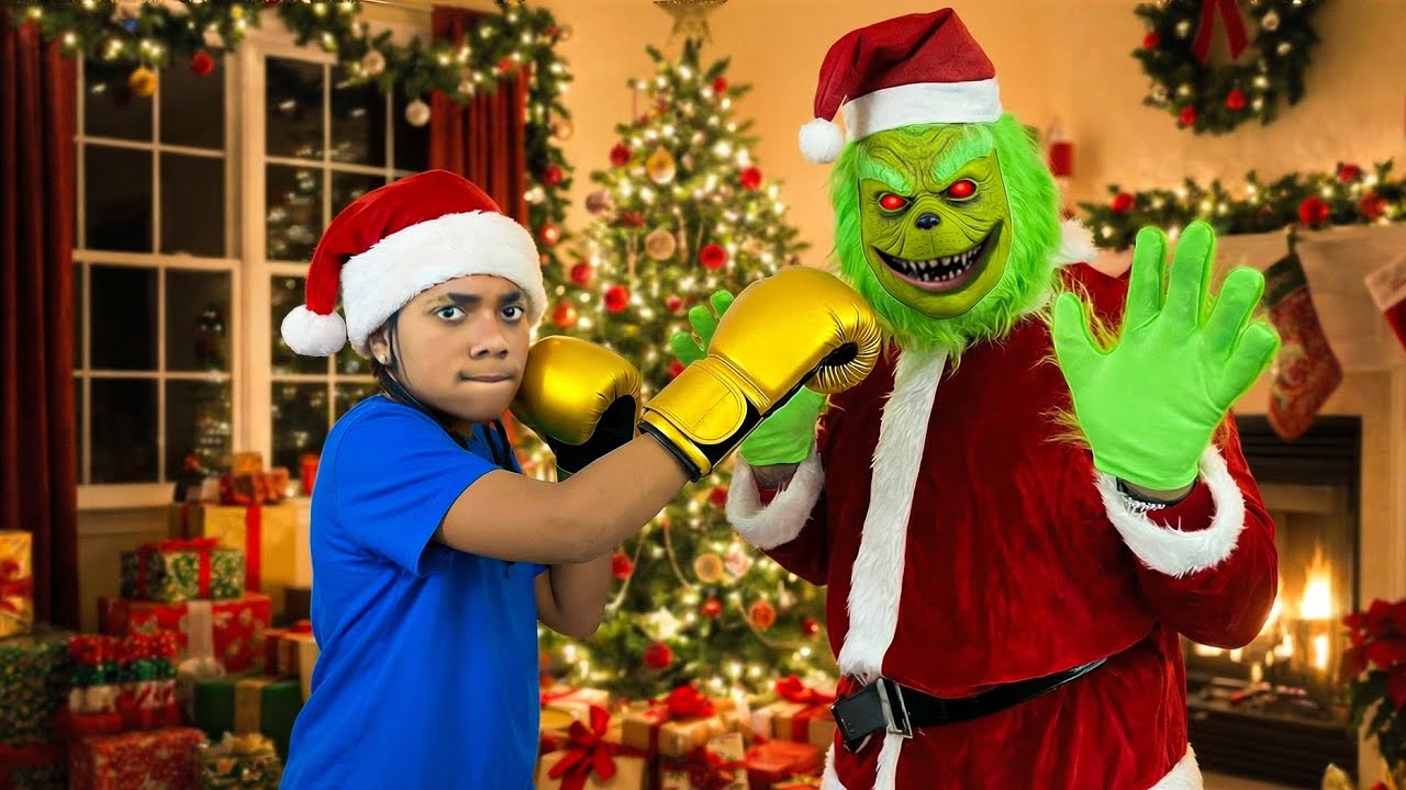 Boy Gets In FIGHT With The Grinch🥊 - YouTube