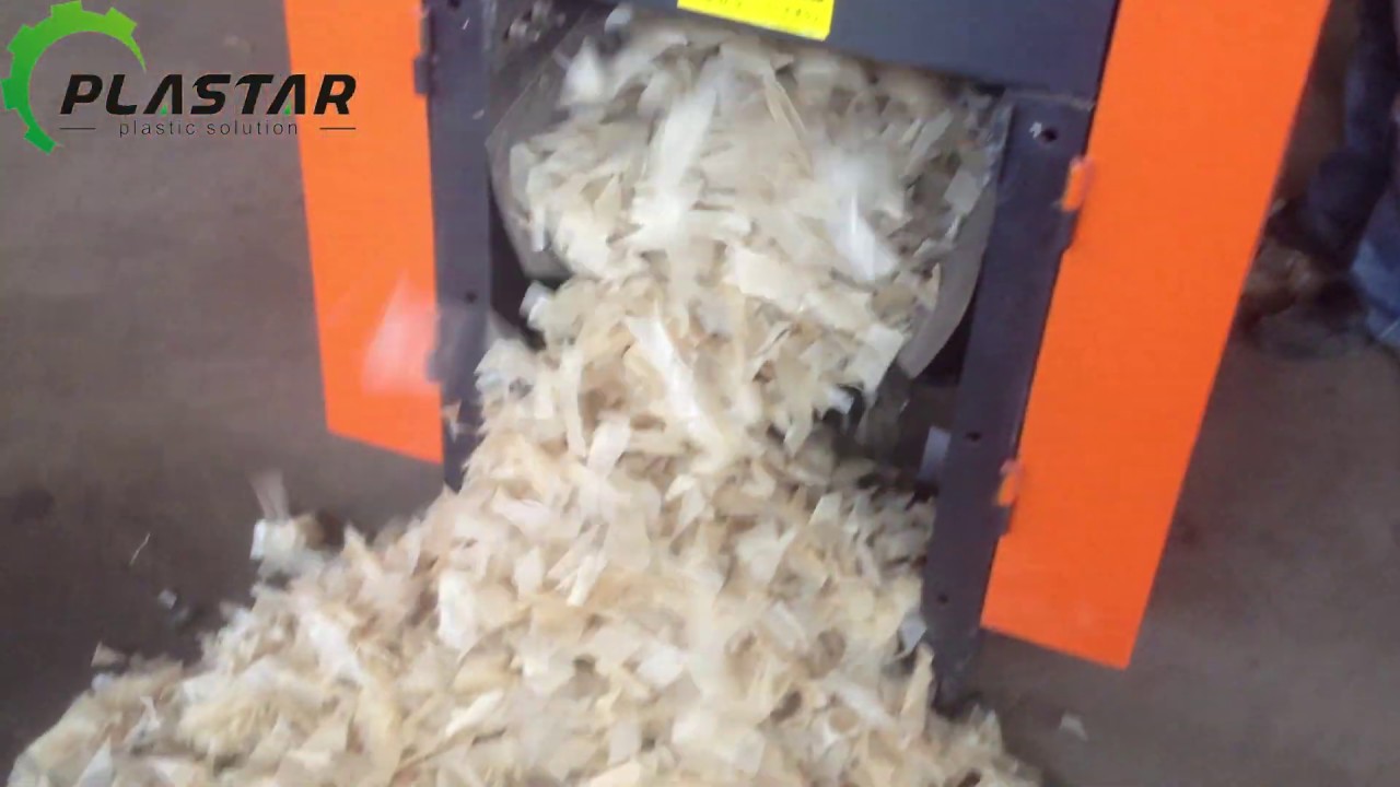 800F waste plastic agriculture film cutter shredder crusher recycling ...