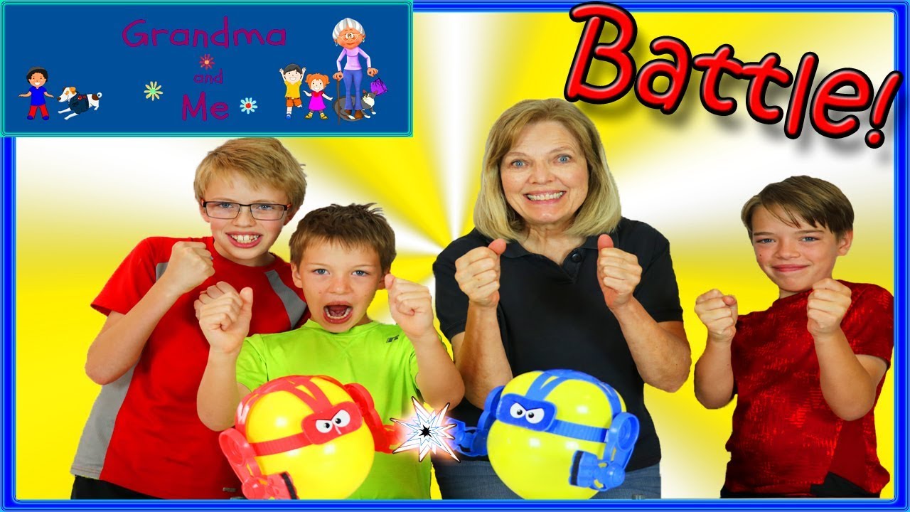 Balloon Bot Battle with Grandma | Grandma and Me - YouTube