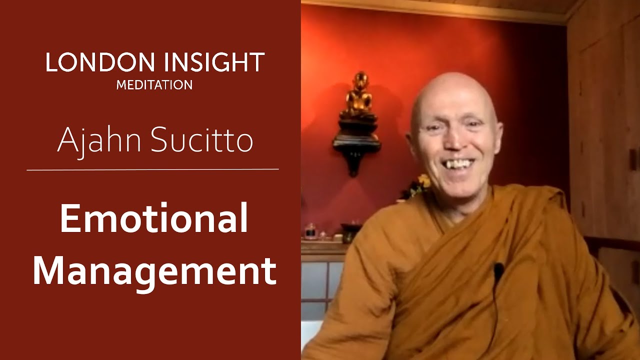 Ajahn Sucitto - Emotional Management - YouTube