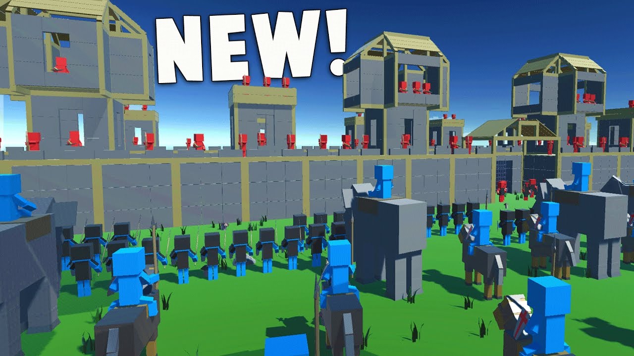 EPIC SIEGE BATTLE, New Weapons! - Ancient Warfare 2 NEW Update Gameplay ...