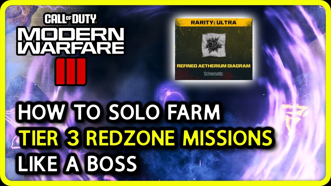 COD MW3 Zombies - How to Solo Farm Red Zone T3 Missions Like a Boss ...