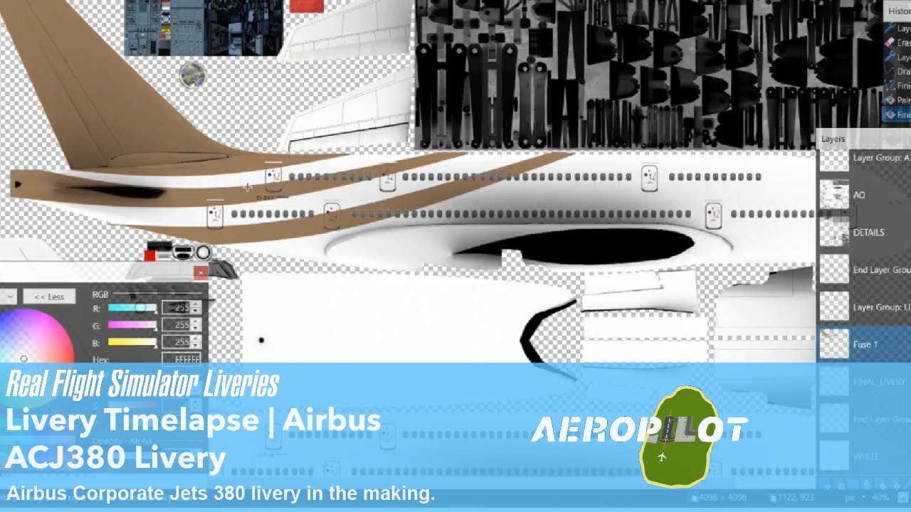 RFS Livery Timelapses | ACJ380 Livery - YouTube