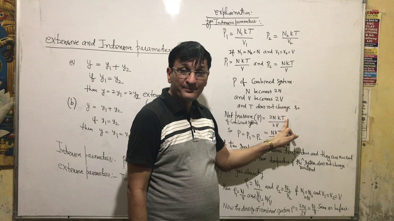 Intensive And Extensive Parameters - YouTube