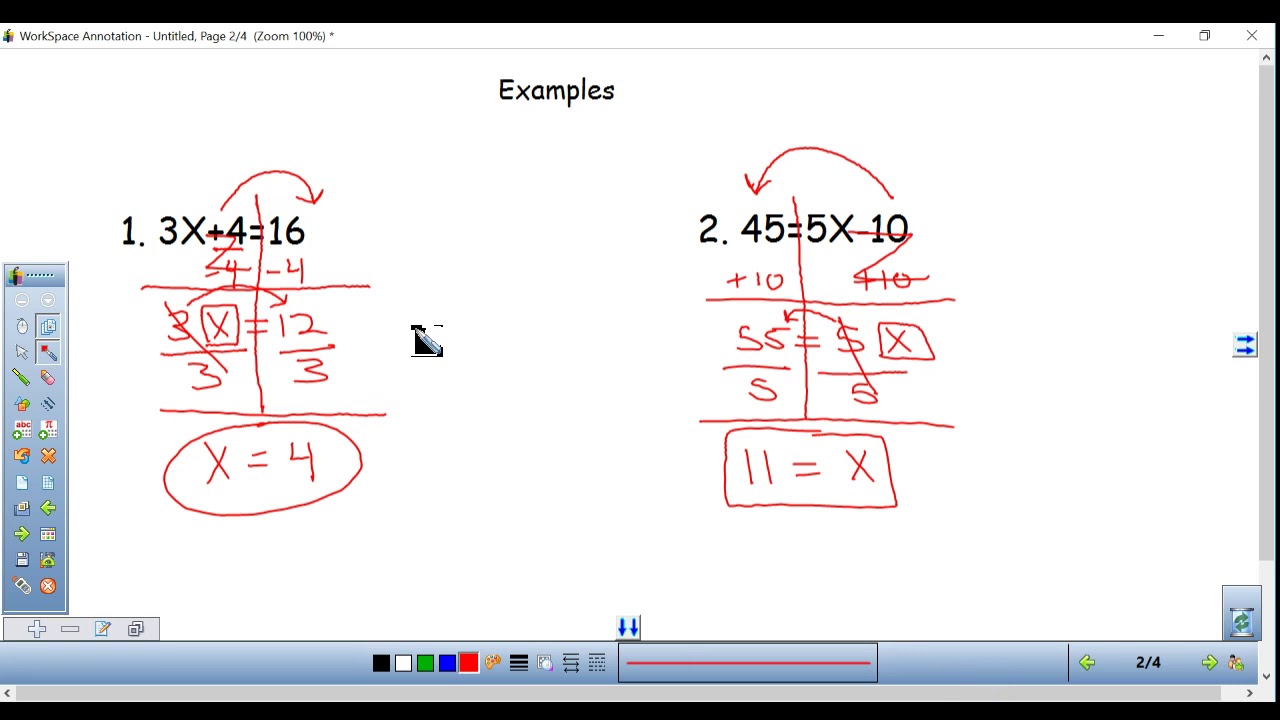 How to solve two step equations - YouTube