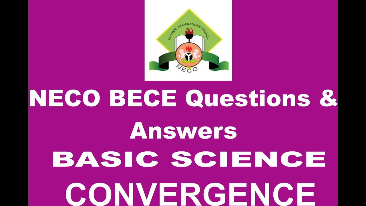 BECE 2019 BASIC SCIENCE PAST QUESTION AND ANSWER QUESTION 1 - YouTube