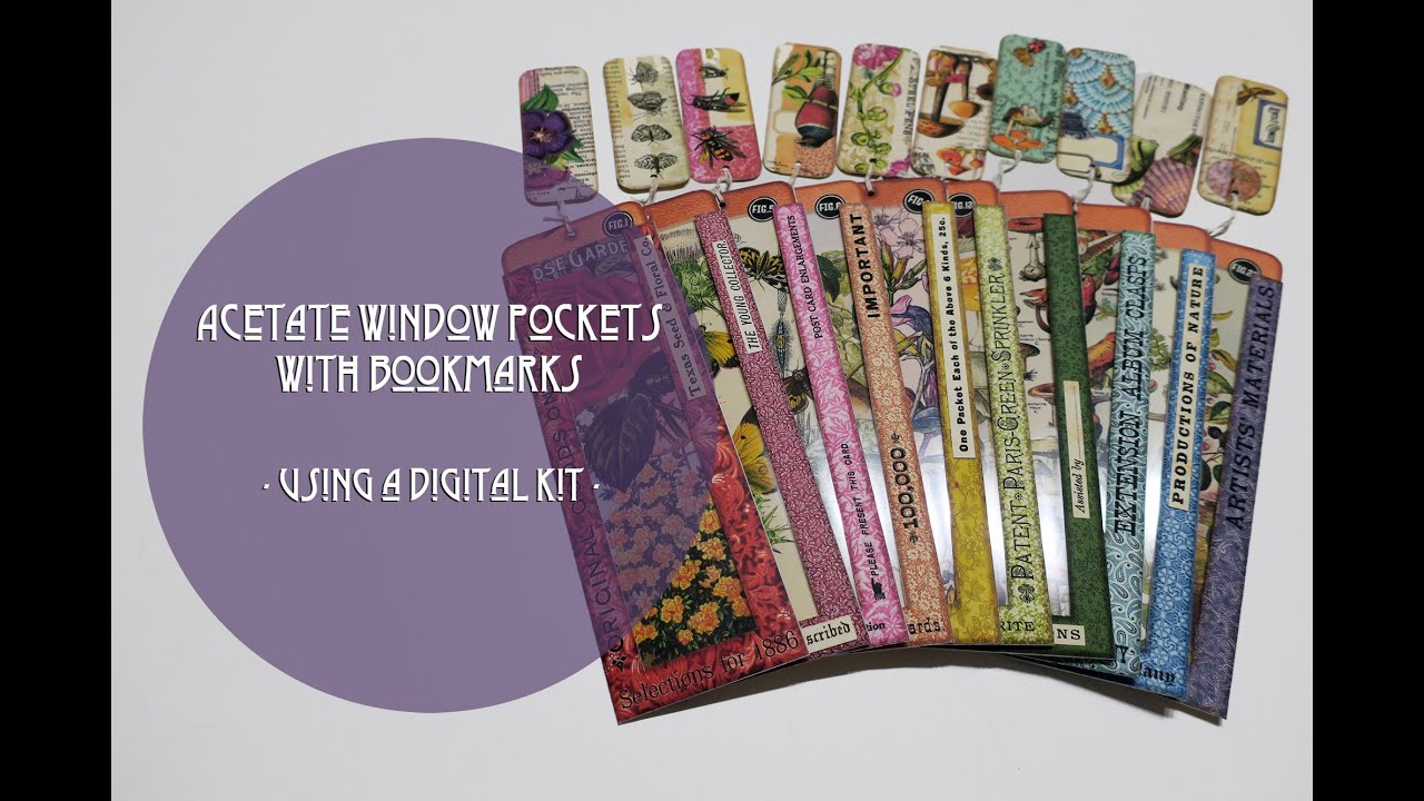 Window Pockets and Bookmarks Kit Overview and How to Assemble - YouTube