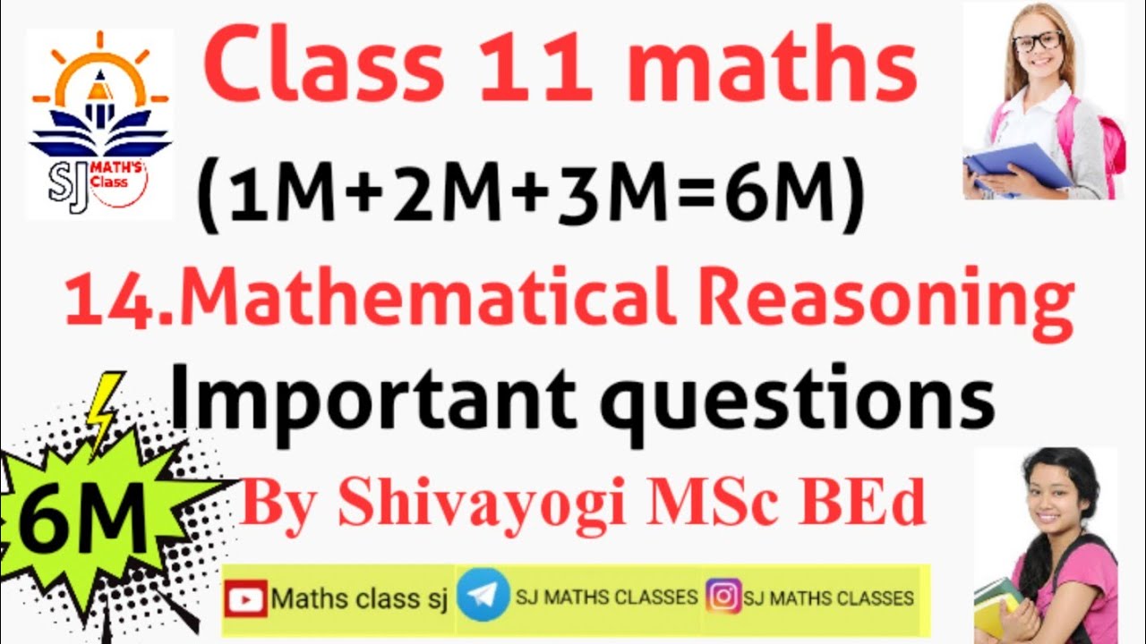 Mathematical reasoning important questions in kannada|1st puc maths mathematical reasoning ...