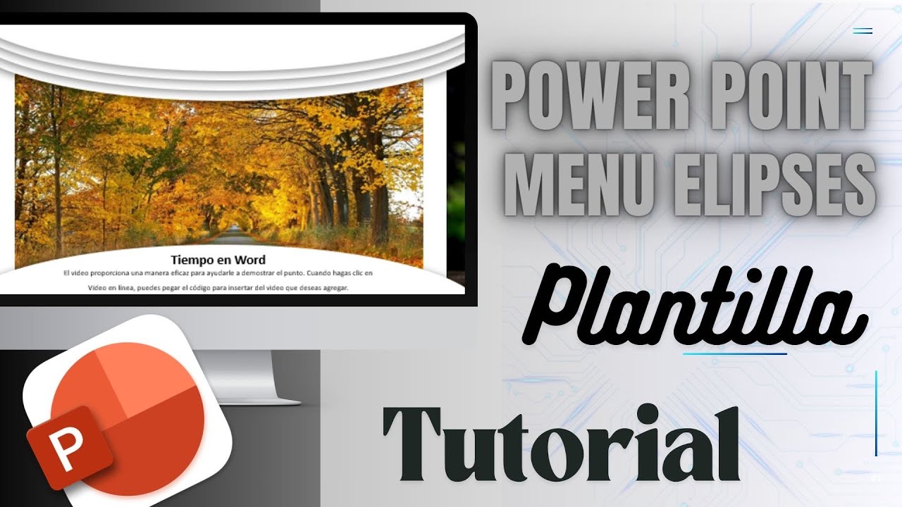 Diapositiva MENU ELIPSES FÁCIL en PowerPoint 🖱️ EASY slide [Plantilla ...