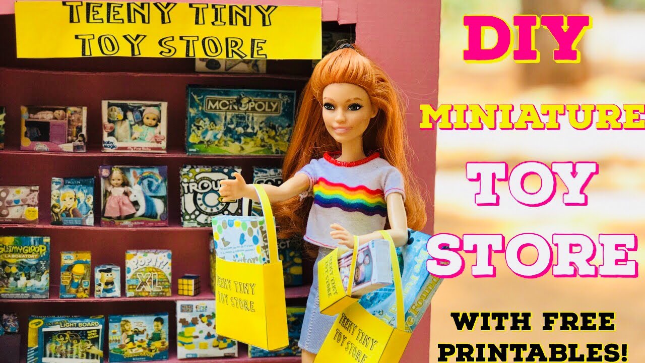 DIY MINIATURE TOY STORE - YouTube
