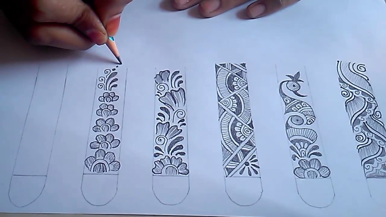 Learn mehndi for fingers step by step || फिंगर मेहंदी बनाना सीखें - YouTube