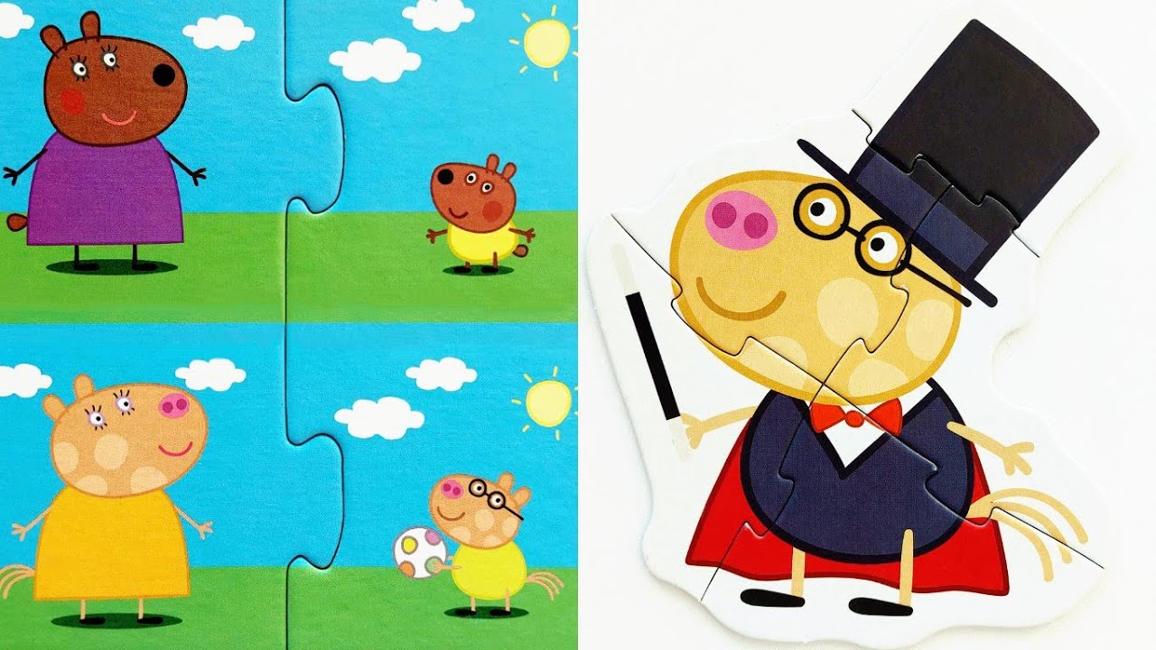 Mummy Pony Mummy Bear and Pedro Pony Play Together - Puzzles for Kids ...