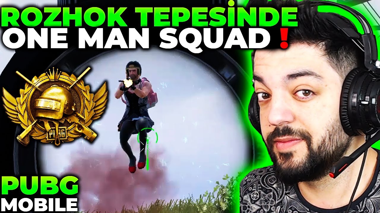ROZHOK TEPESİNDE ONE MAN SQUAD PUBG MOBİLE - YouTube