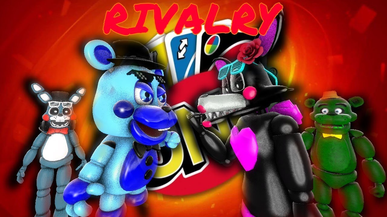 RIVALRY | UNO Classic Match w/ Rye-Rye99, Mangle the fox SFM, Squeezy ...