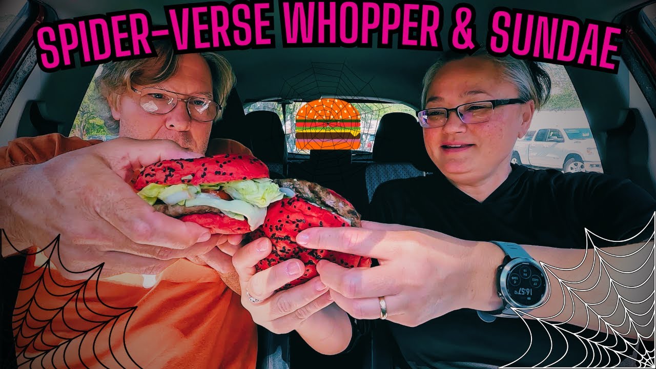 Burger King NEW Spider-Verse Whopper Review | Spiderman Whopper ...