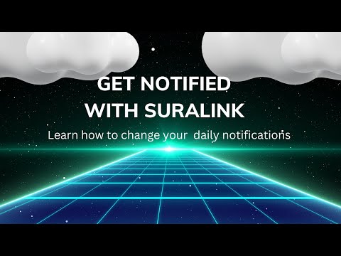 How to Change your Suralink Notifications - YouTube
