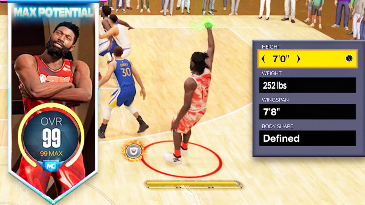 NBA 2K23 - 7'0 CENTER SHOOTING DEEP 3s! (Inside-Out Scorer) My Career ...