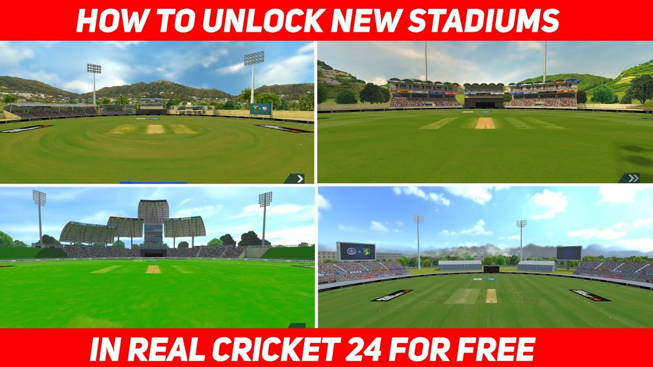 How To Unlock Stadiums In Real Cricket 24 | Real Cricket 24 Me Stadium ...