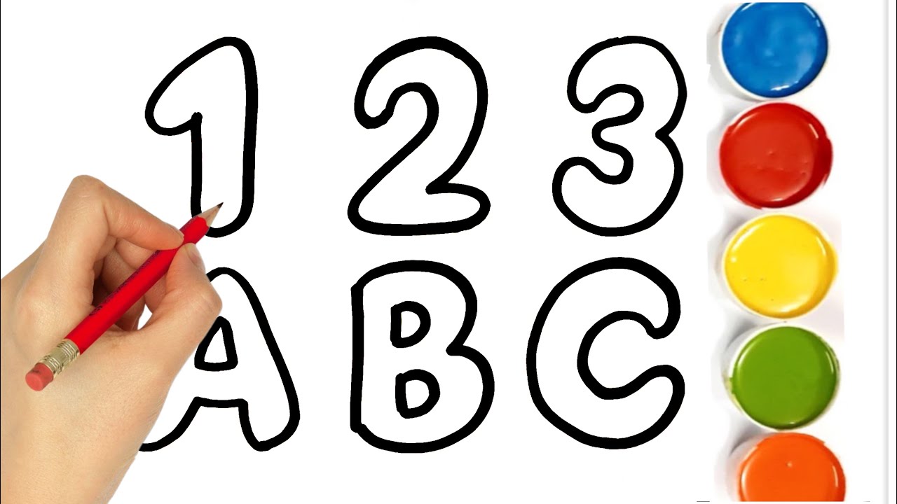 Learn ABC, Alphabet Colouring for Kids & Toddlers | Draw, read and ...
