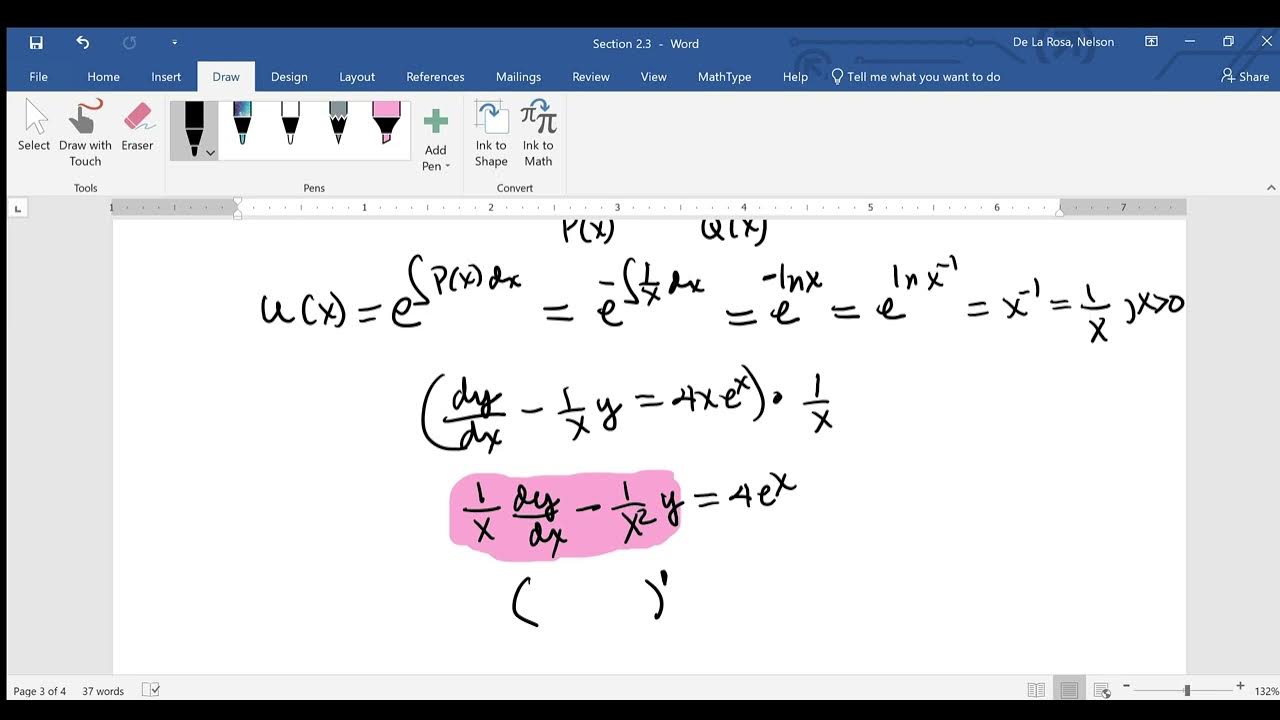 Linear Differential Equations 3 - YouTube