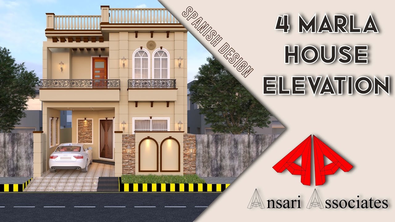 4 Marla House Elevation | 4 Marla House Design in Pakistan | 3 bhk ...