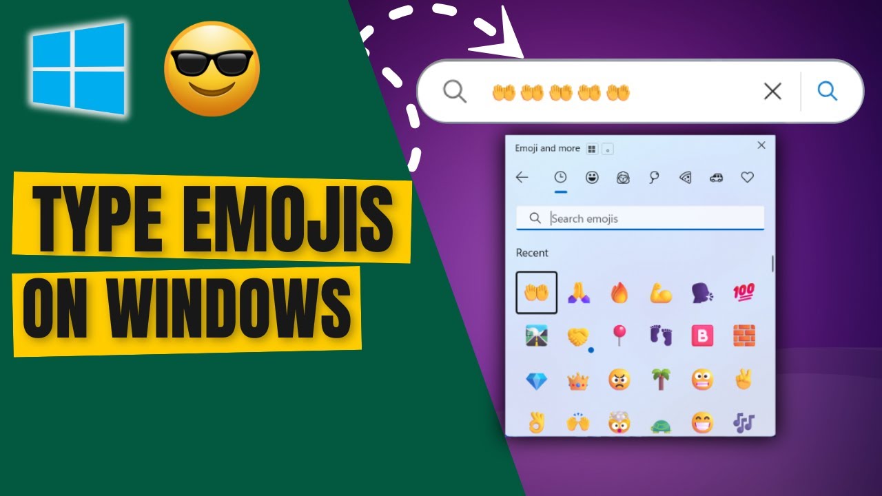How to Type Emojis on Your Windows PC (Keyboard Shortcut) - YouTube