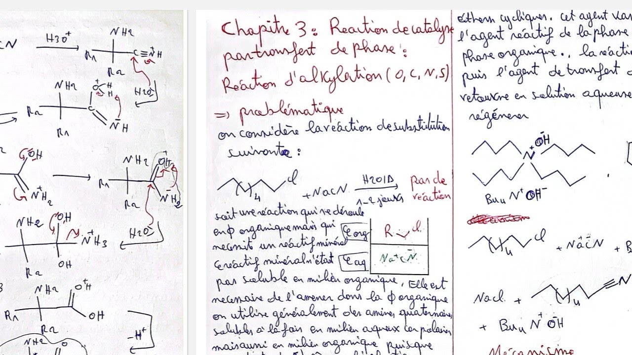 Chapitre 3 : Réaction de catalyse par transfert de phase (C,O,N,S ...