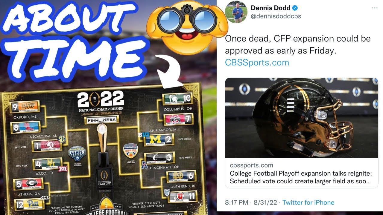 *FINALLY* 12 Team Playoff is coming to College Football - YouTube