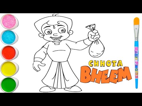 Draw a Beautiful Chota Bhim Drawing Colouring & Painting & Toddlers ...