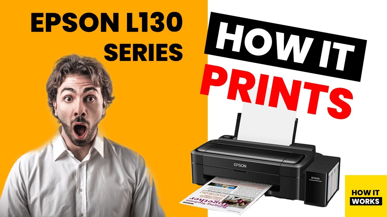How Printer Works | EPSON L130 Printer Four Color - YouTube