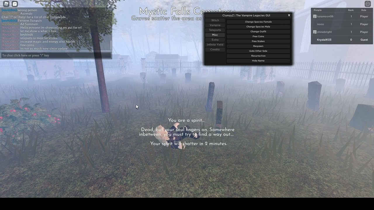 The Vampire Legacies GUI/Script Showcase - YouTube