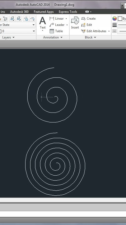 How to use Spring (Helix) Command in Autocad | Draw Sprial and Helix | #shortsfeed #autocad # ...