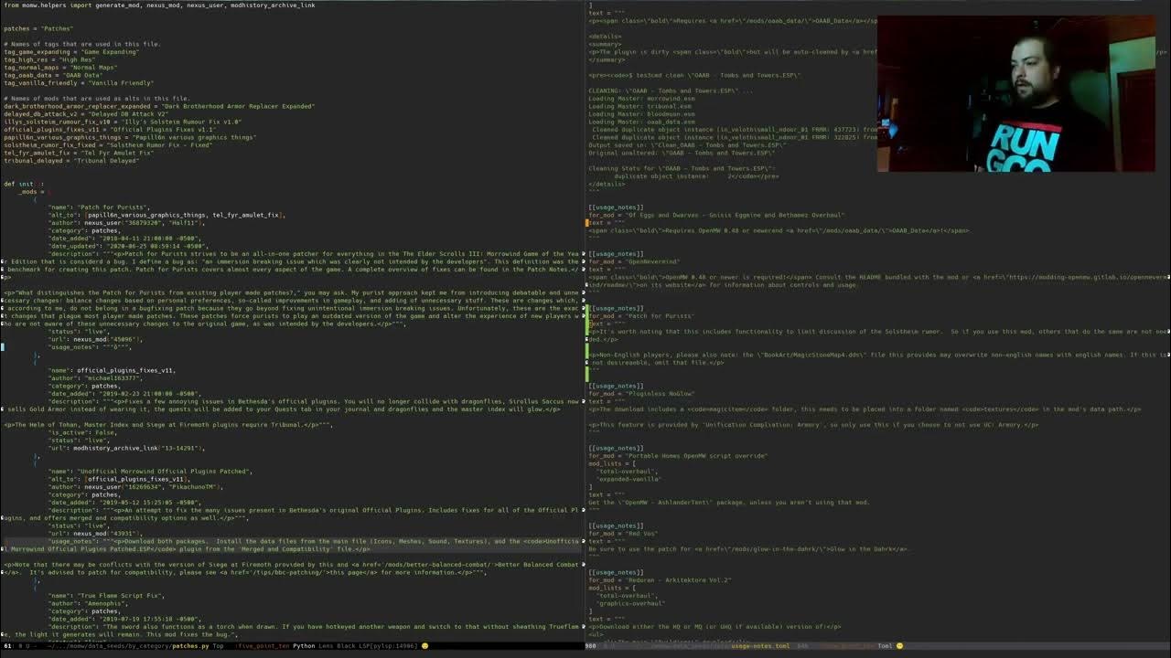Let's update Modding-OpenMW.com! #28 2023-08-13 - YouTube