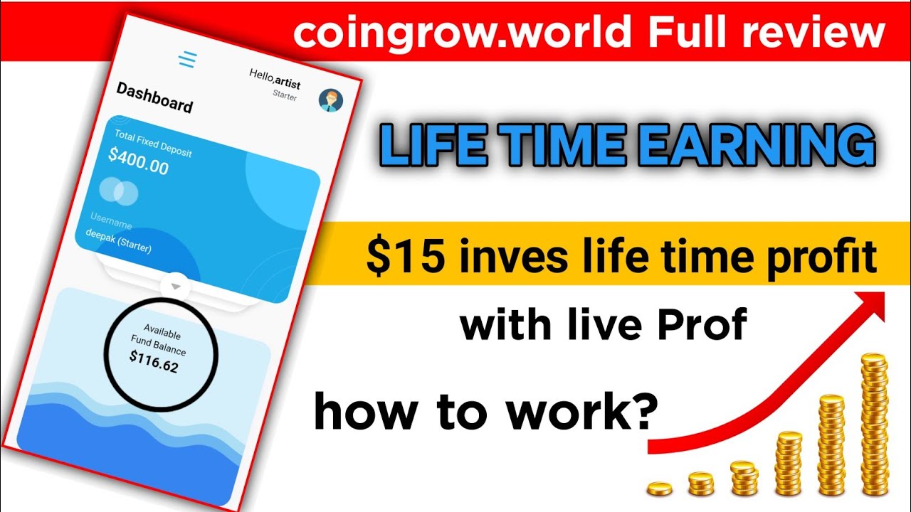 New USDt earning site today || coin grow website full review || new ...