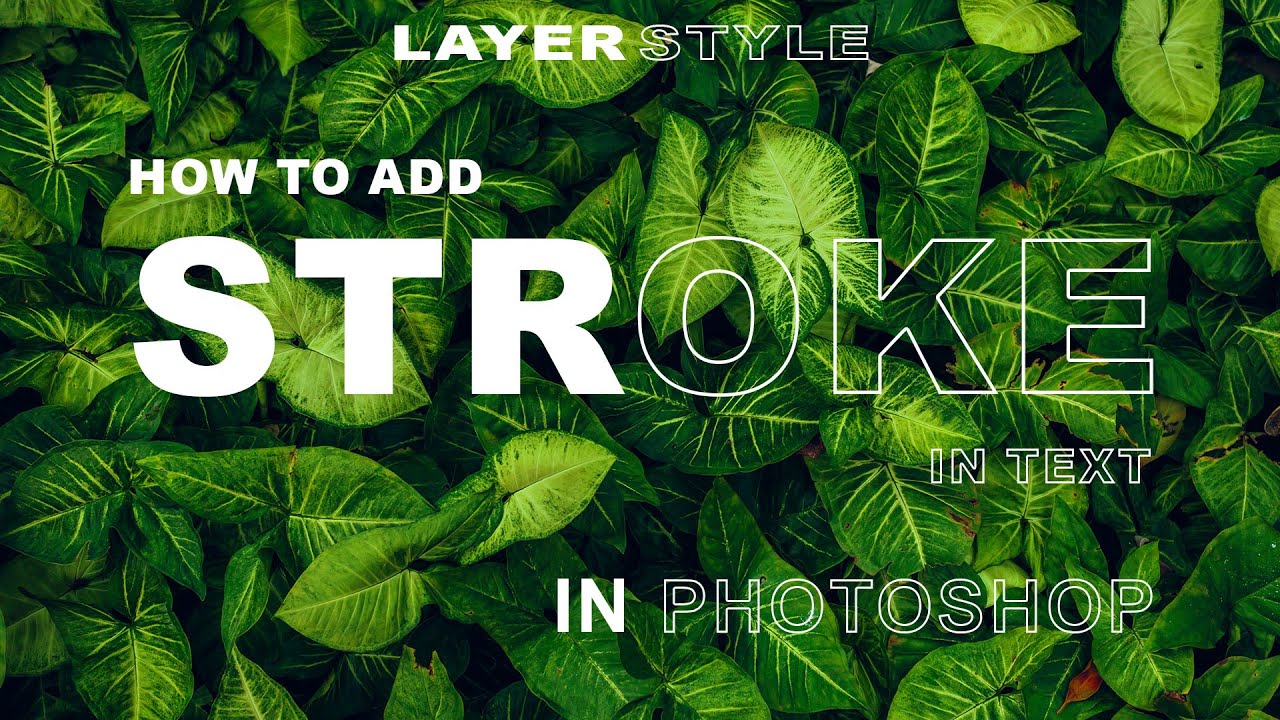 How To Add Stroke In Text in photoshop #photoshop #graphicdesign # ...