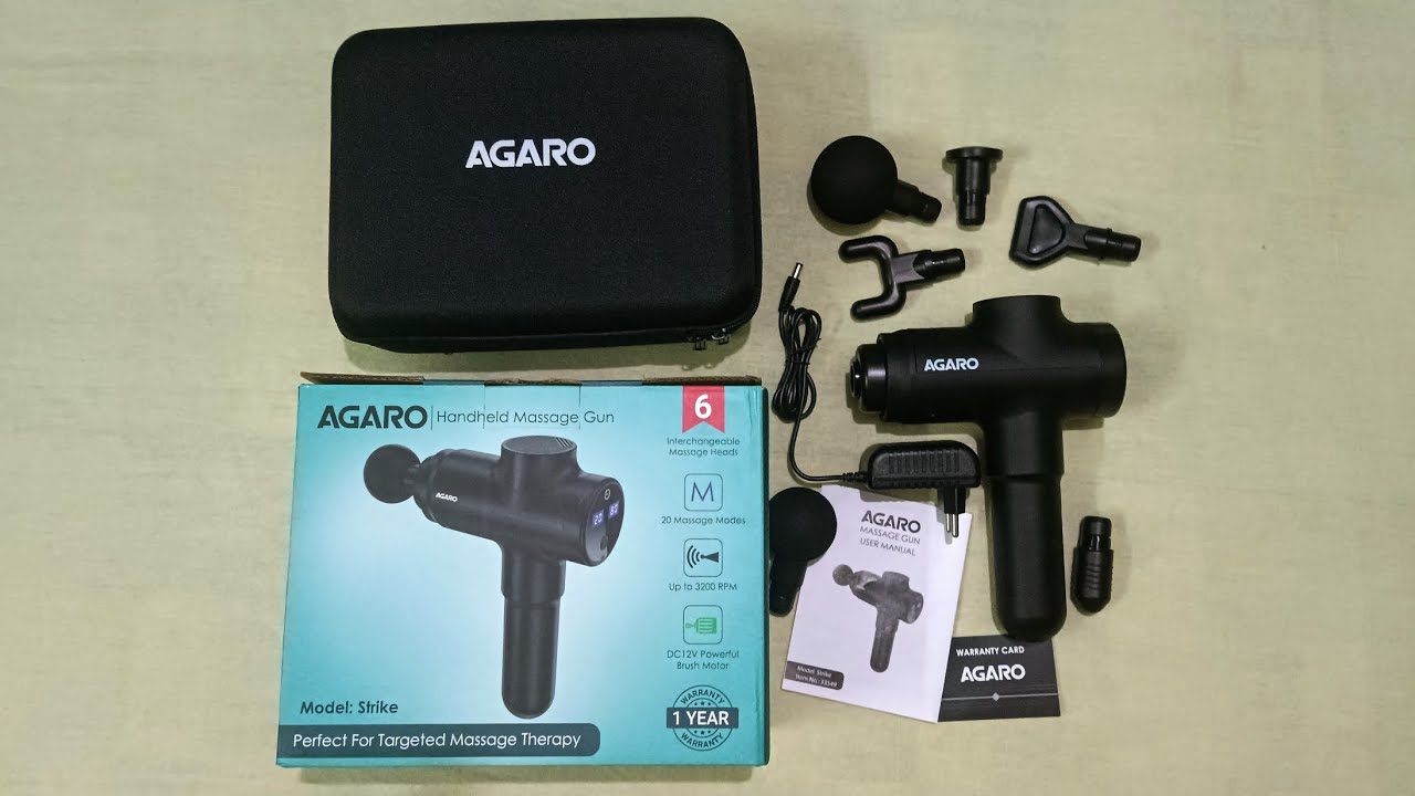 Agaro Strike Rechargeable Massage Gun | Unboxing - YouTube