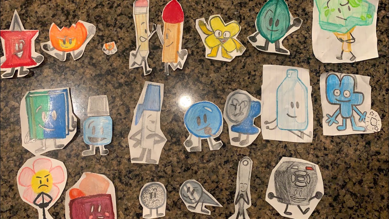 All Of My BFDI Drawings - YouTube