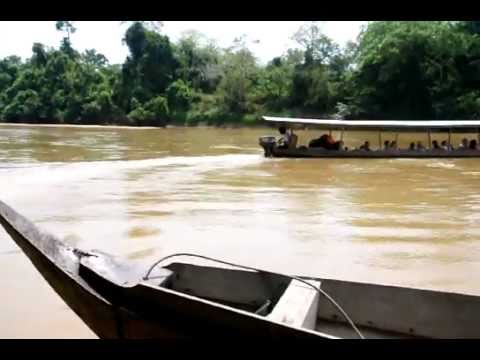 Beginning of the boat journey from Kuala Tembeling to Taman Negara ...