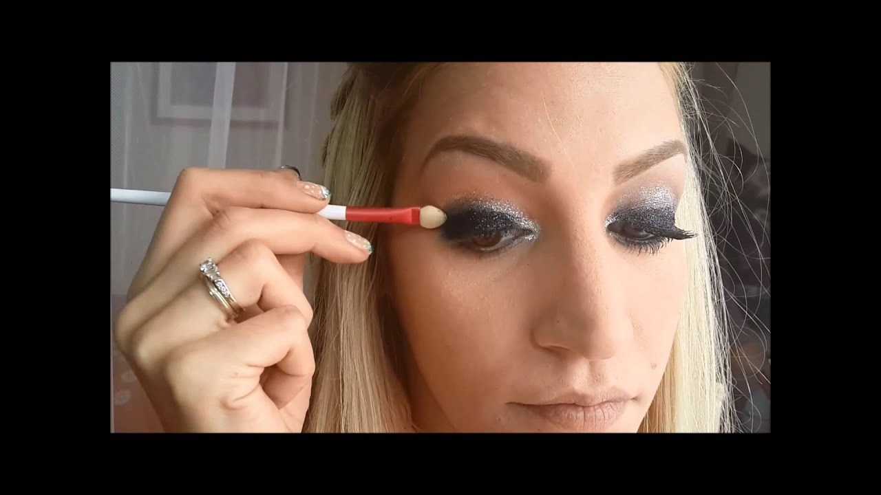 Holidays glamorous smokey makeup tutorial/Εορταστικό βραδινό μακιγιάζ ...