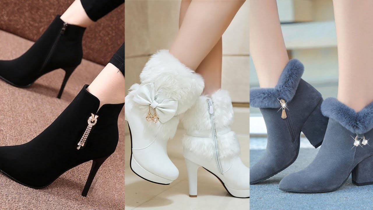 Modern & style winter high heel collection for girls🥰😍 ...