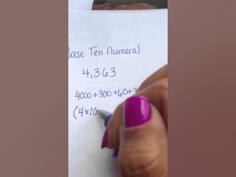 Writing in Base Ten Numeral - YouTube