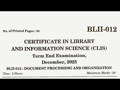 BLII 012 Answer key december 2025 | BLII 012 Document Processing ...