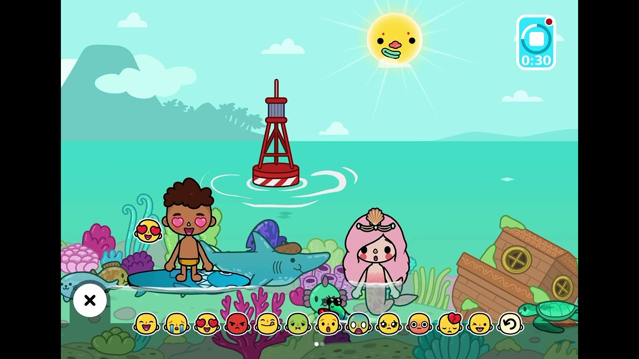 Toca Boca : At The Beach Part 2- Meet the Mermaid / Toca Life World ...